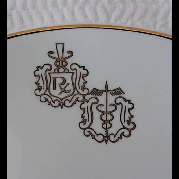 Crestware | Dining | 8 Vintage Plates With Pharmacy Emblem | Poshmark